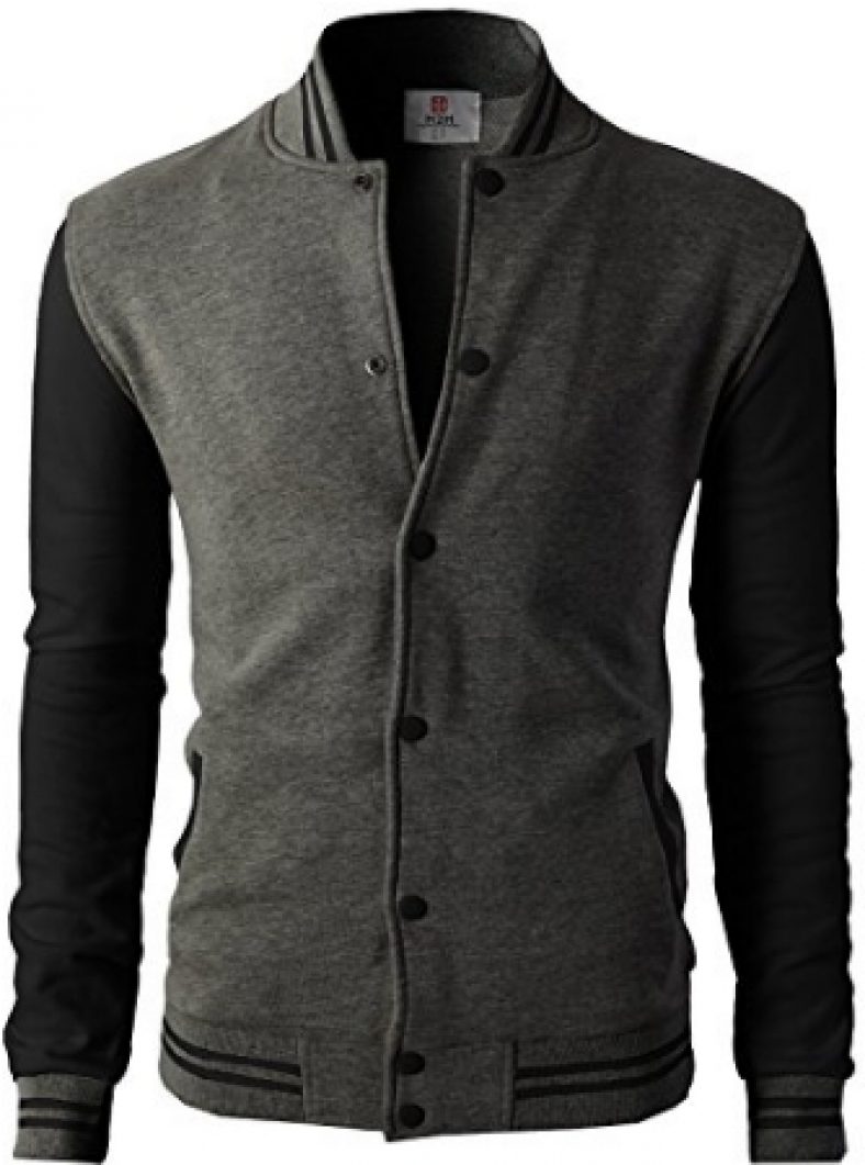 Buy H2H Mens Slim Fit Varsity Baseball Bomber Cotton Lightweight Jacket