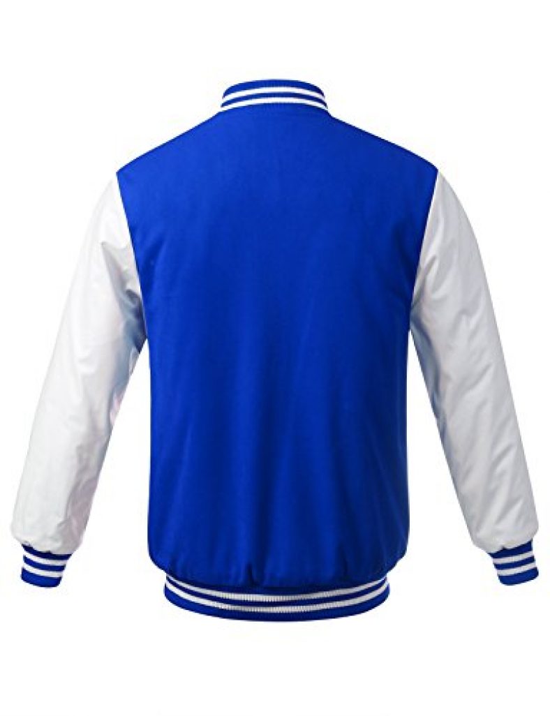 Buy JD Apparel Men's Two-Tone Premium Varsity Baseball Jacket