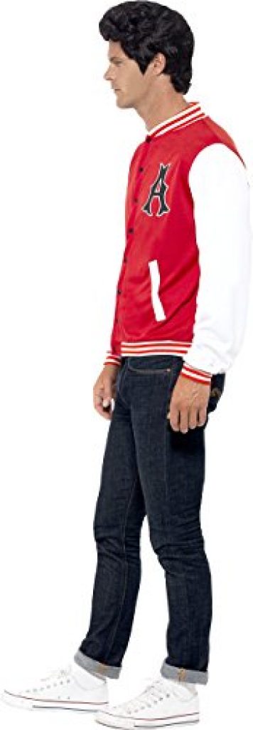 Buy Smiffy's Men's 50's College Jock Letterman Jacket