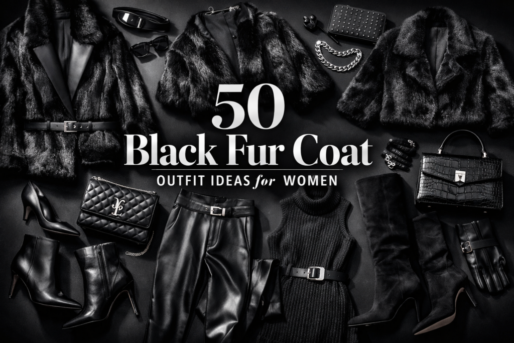 50 Black Fur Coat Outfit Ideas for Women - Complete Style Guide